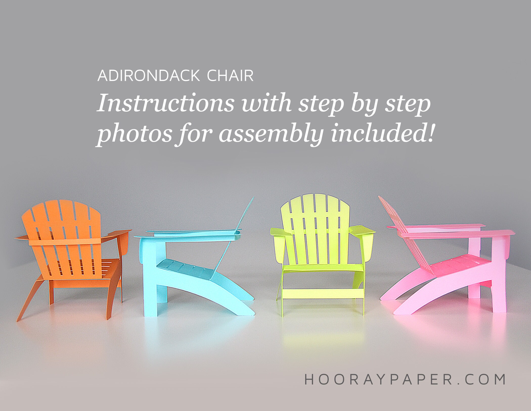 Adirondack Chair SVG Cutting Files for Cricut / 3D Beach Chair - Etsy UK