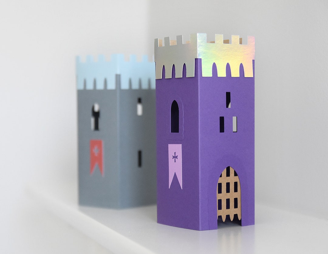 3D Castle SVG Template: Cricut Cutting Files, Princess Party Decor ...