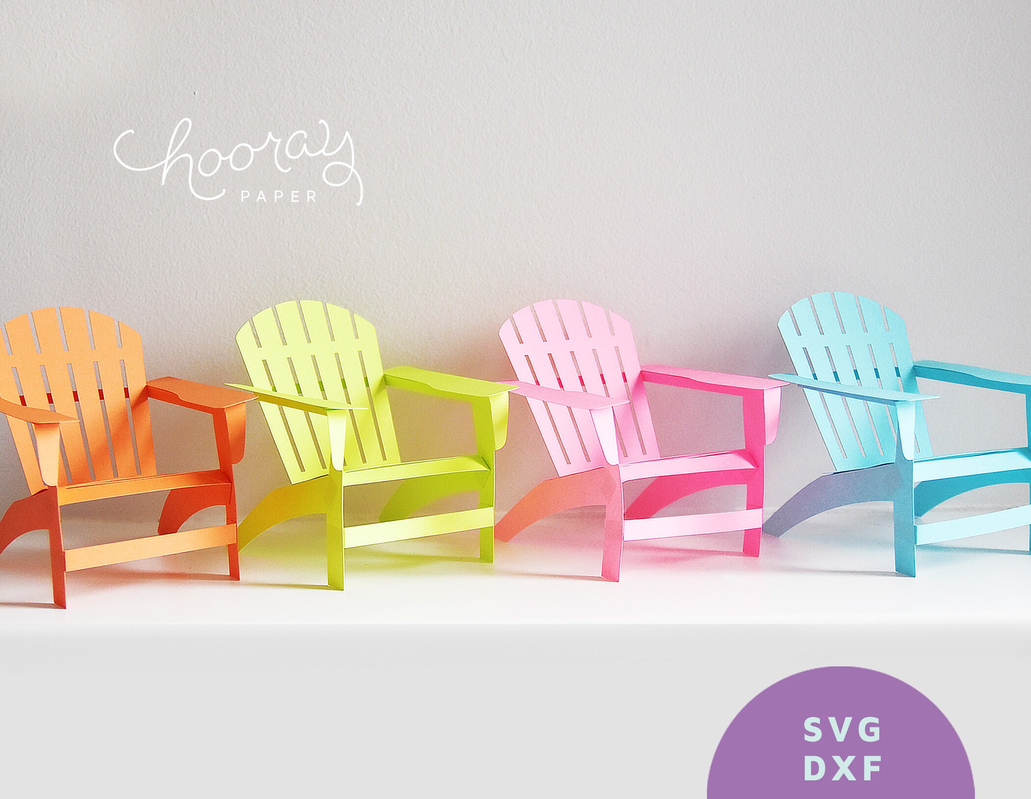 Adirondack Chair SVG Cutting Files for Cricut / 3D Beach Chair - Etsy ...