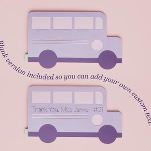 School Bus Driver Gift Card Holder SVG Template: Teacher Thank You Gift ...