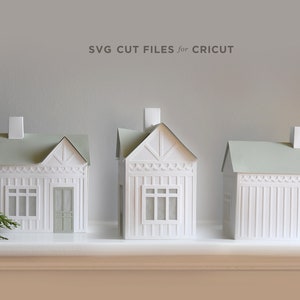 House SVG CUTTING FILES for Cricut / Detailed Little 3D Putz House ...