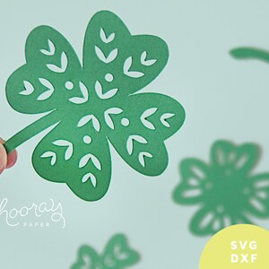 Shamrock SVG Cutting Files for Cricut Silhouette / DXF / 4 - Etsy