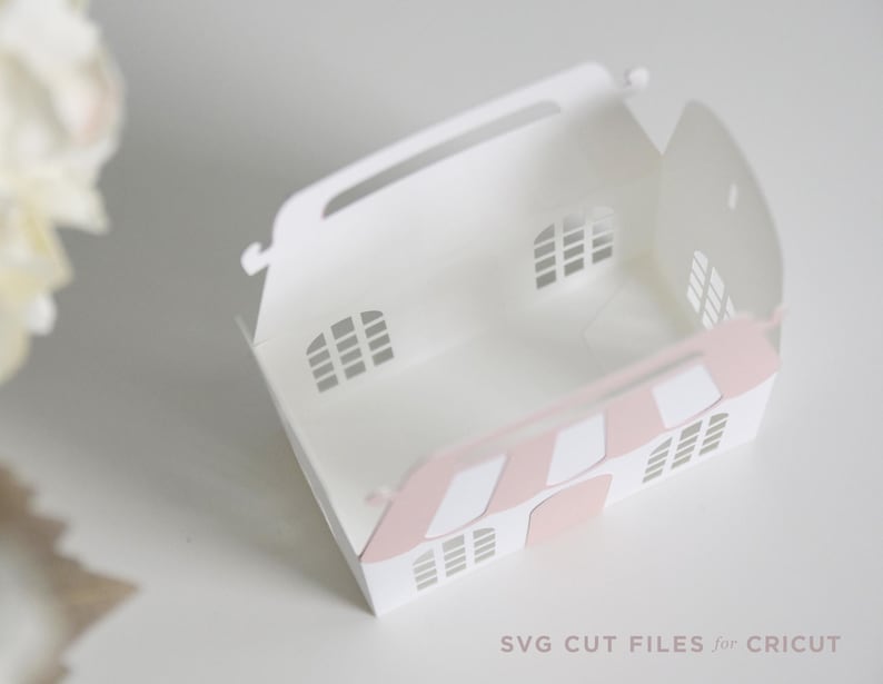 3D House Gift Box SVG Template, Party Favor Cutting Files (digital ...