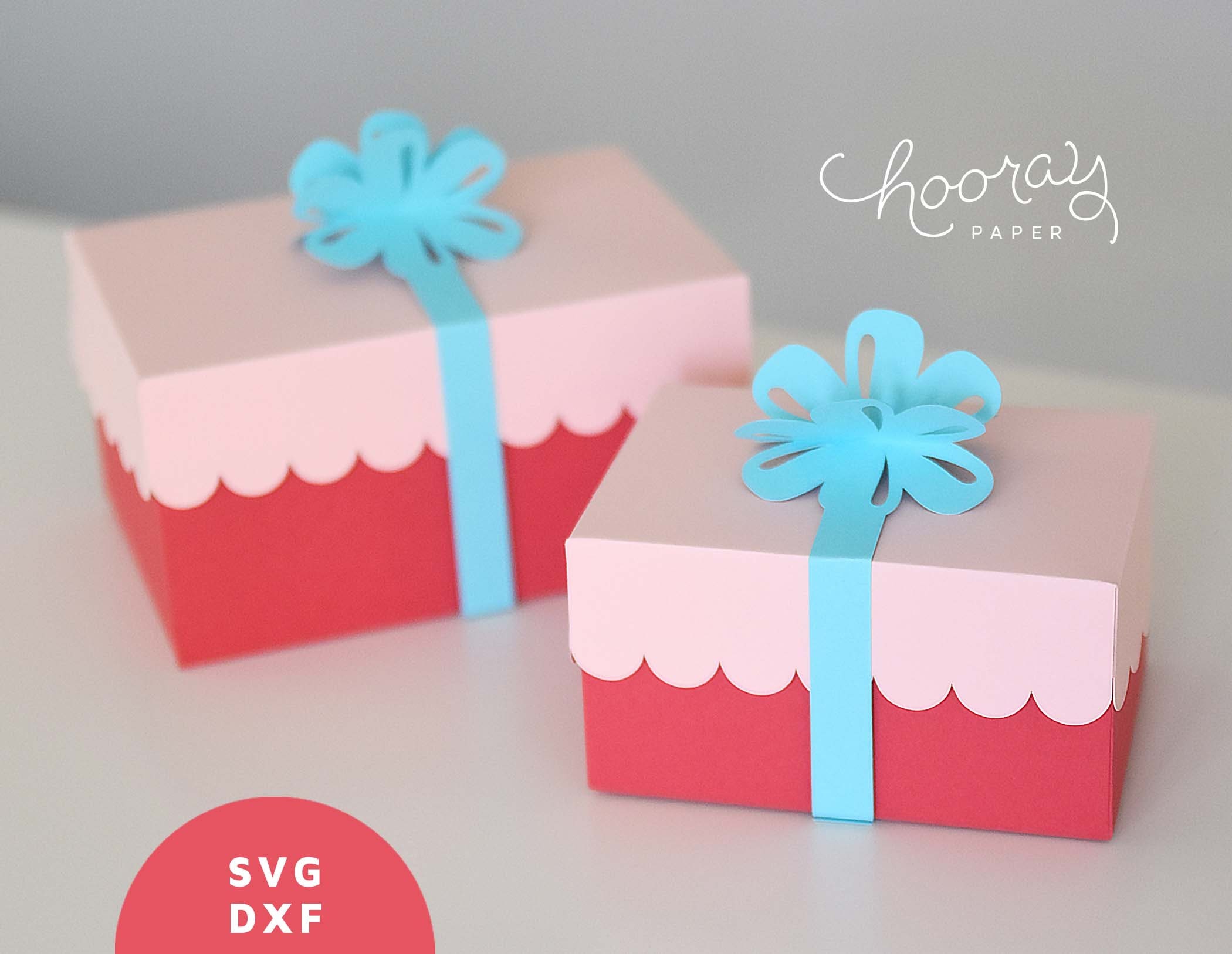 Gift Box Set SVG Cutting Files for Cricut / DXF Files for - Etsy Australia
