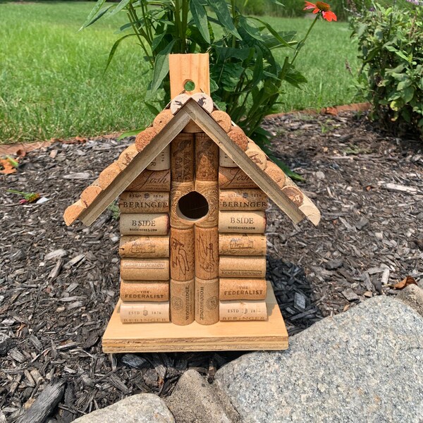 Wine Cork Birdhouse - Etsy