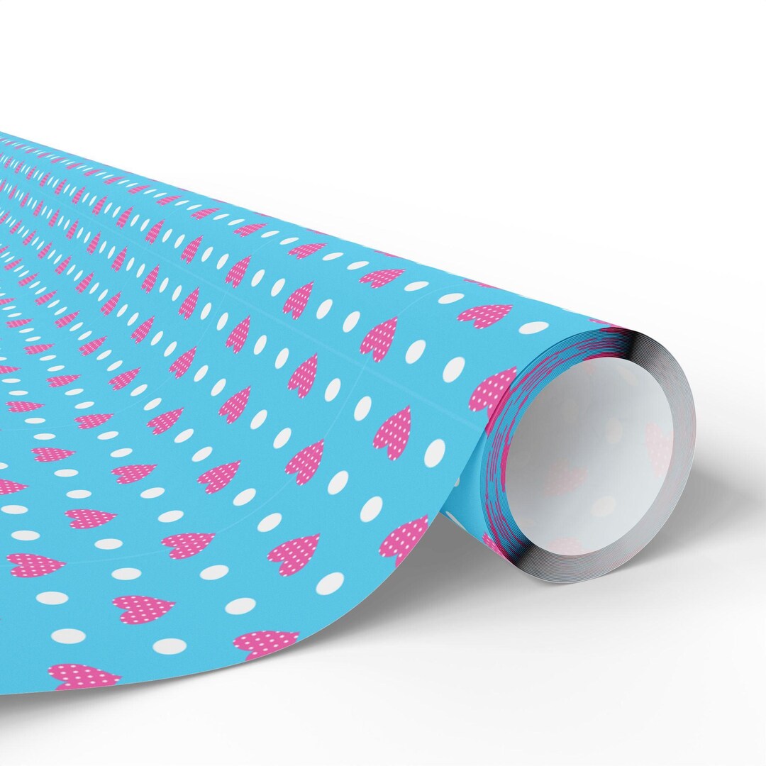 Carolina Hearts Wrapping Paper: Valentine's Design (roll, Matte or ...