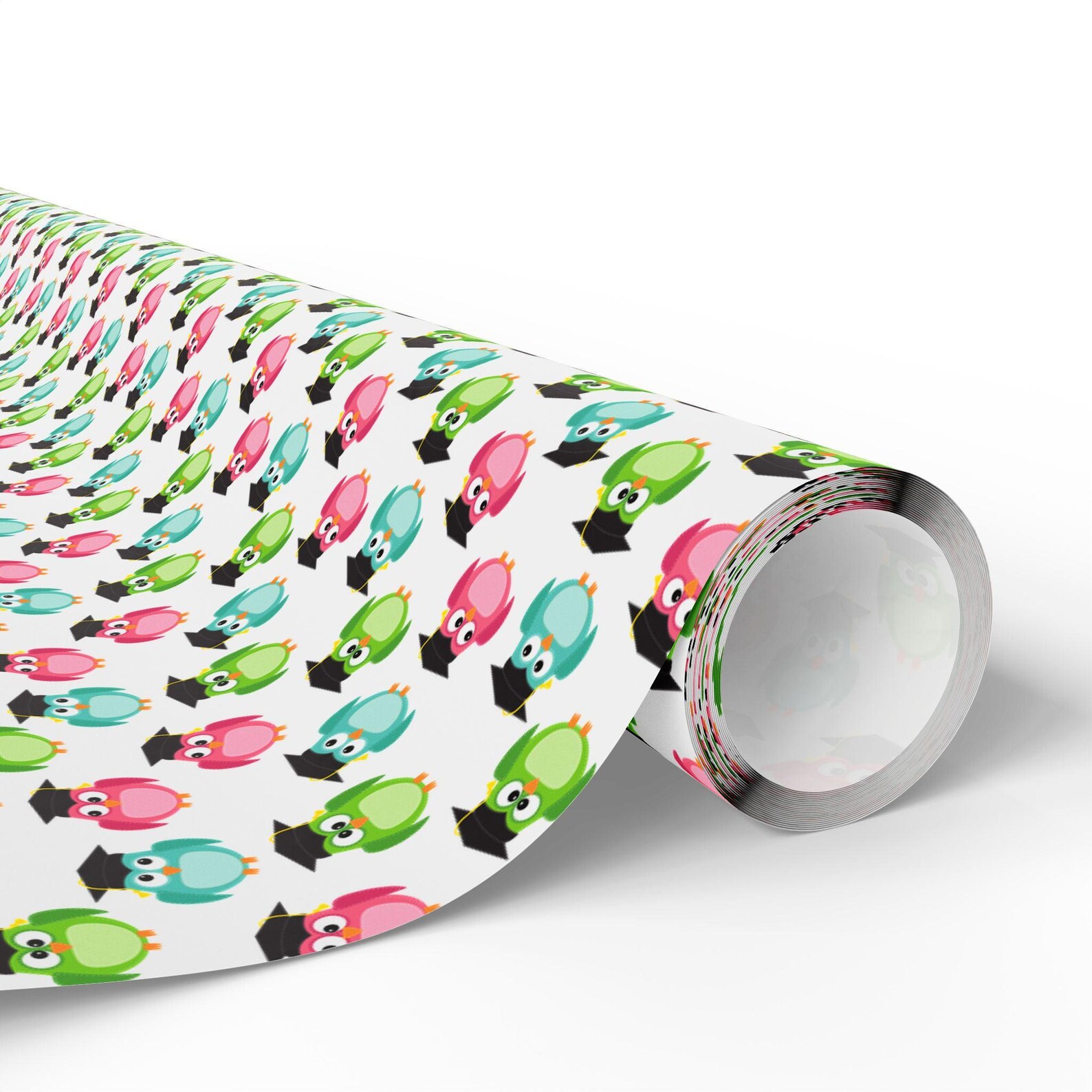 Graduation Wrapping Paper: Cheerful Owl Pattern - Glossy or Matte - Etsy