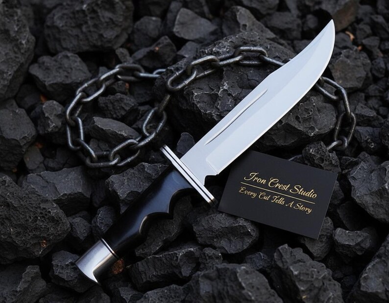 Ghostface Scream Knife Replica | Buck 120 Style Bloody Prop | Hunting ...
