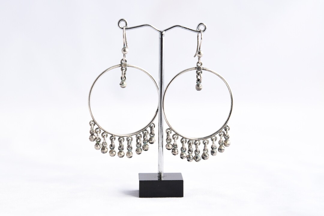 Big Silver Hoops, Silver Hoop Earrings, Sterling Silver Hoop Earrings ...