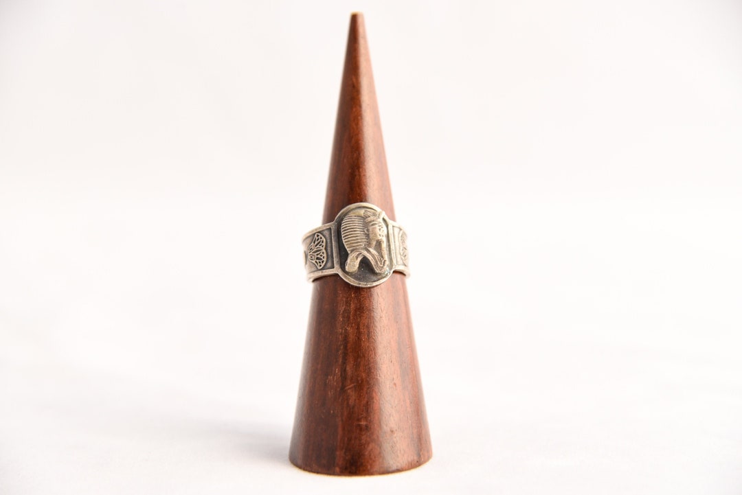 Antique Egyptian Ring, King Tut Silver Ring, Pharaoh Ring, Silver ...