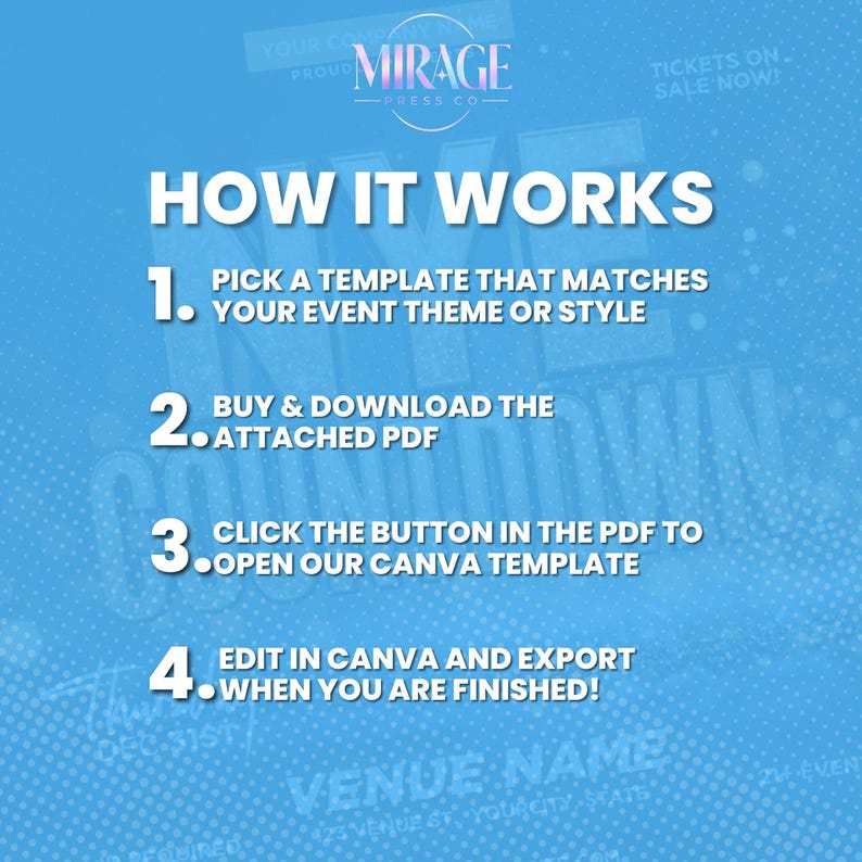 New Years Eve Flyer Template : Luxe Gold NYE Club Promoter Canva ...