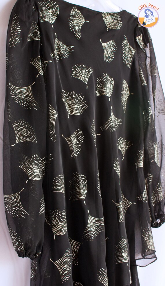 80s glam funky dress / Drop waist dress / 80s glam dr… - Gem