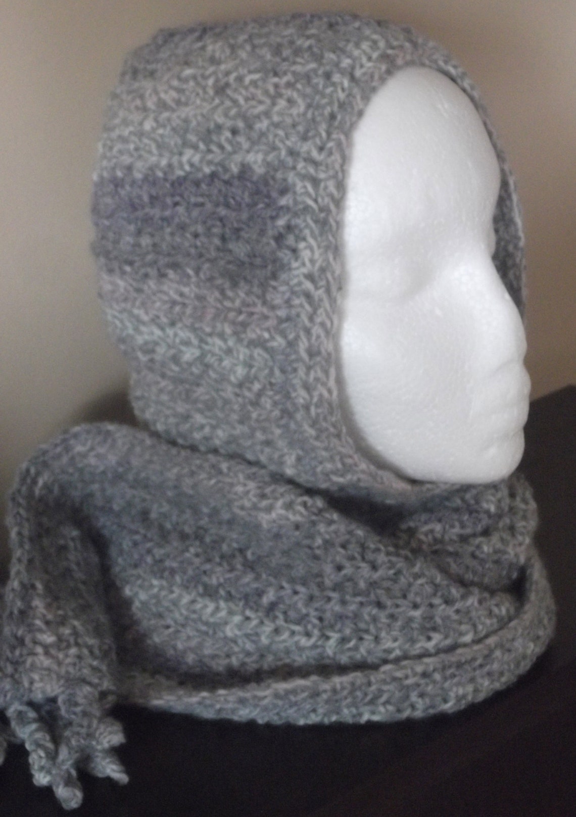 Crochet Scarf Hoodie Instant Digital Download PDF Pattern - Etsy