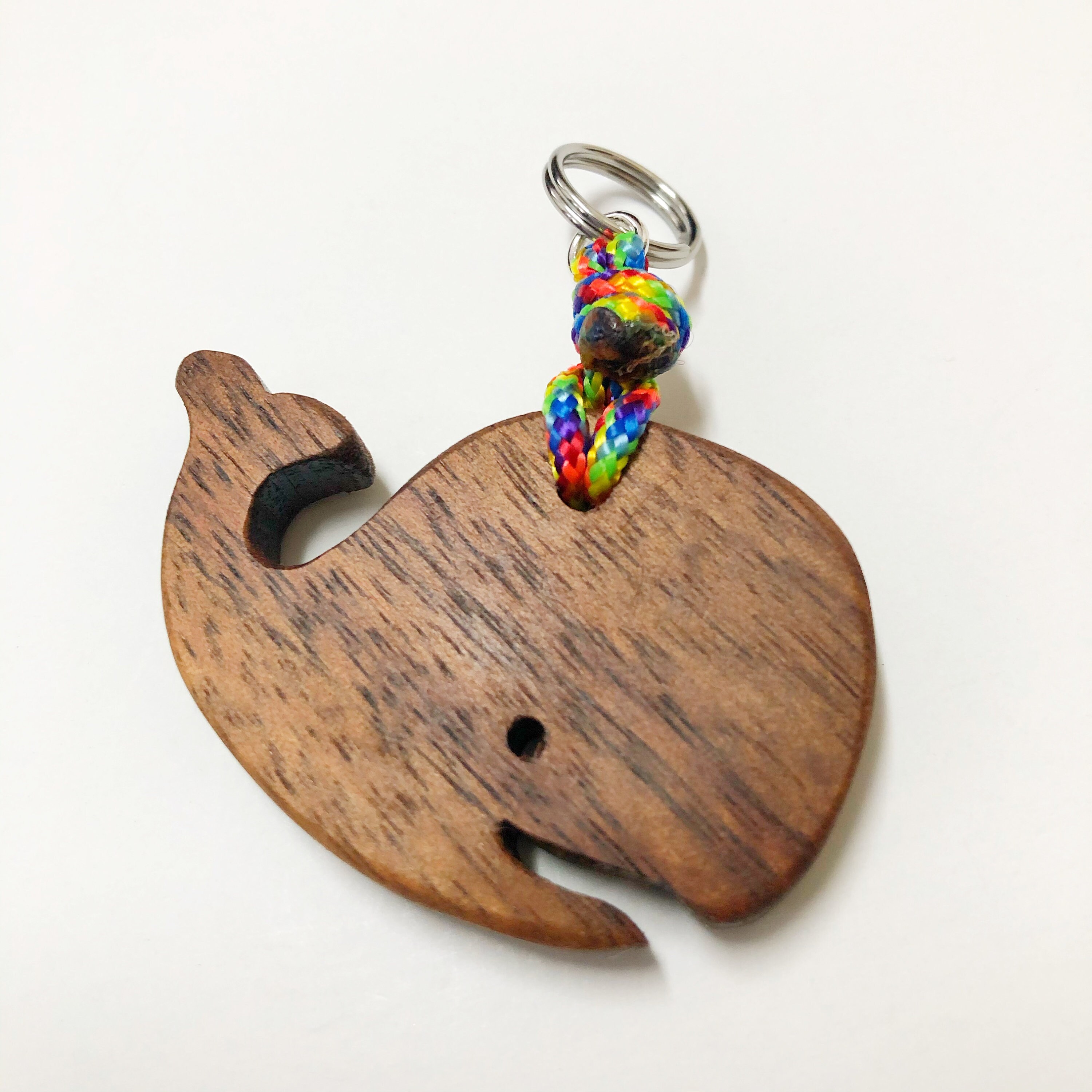 Hawaiian Koa Whale Keychain - Etsy