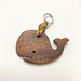 Hawaiian Koa Whale Keychain - Etsy