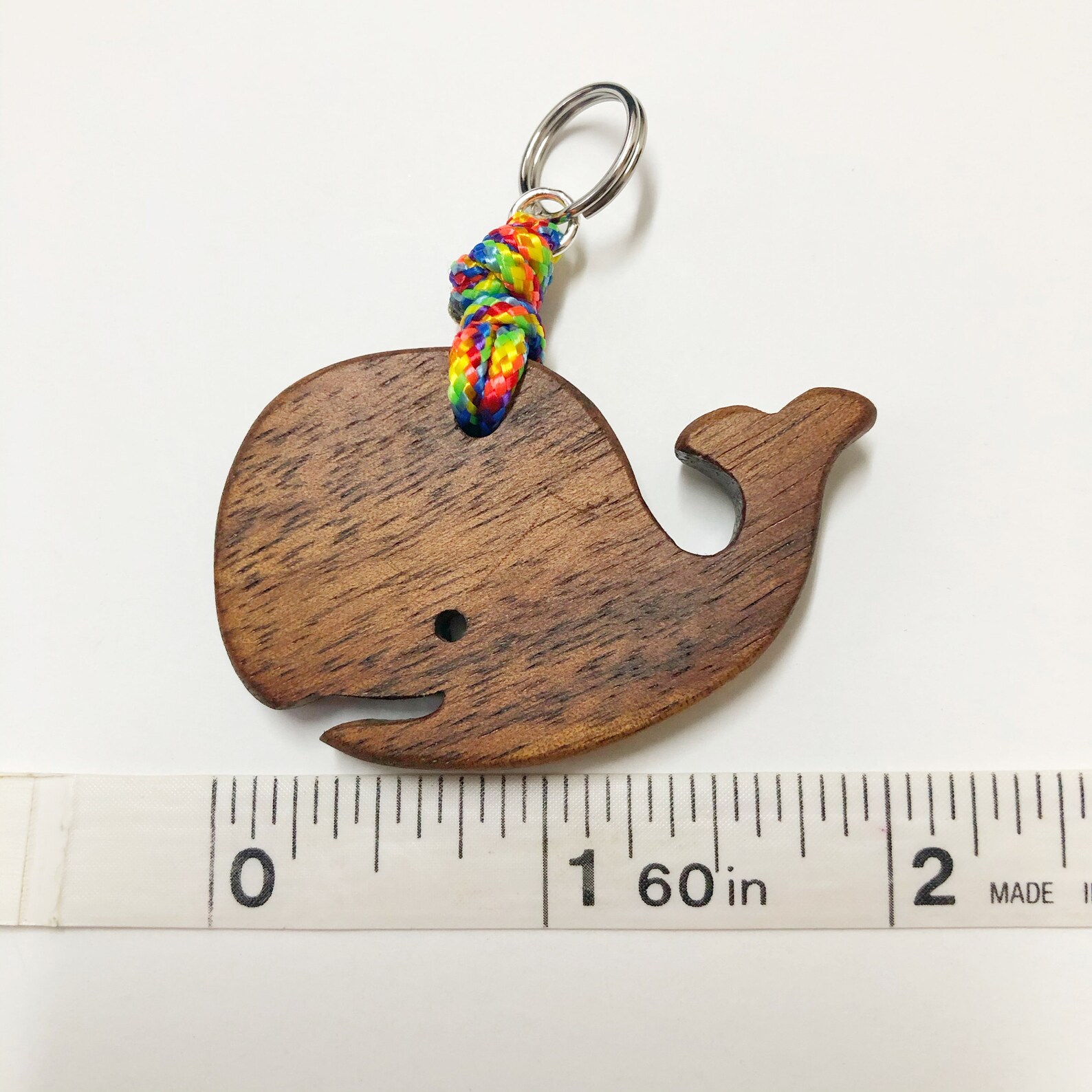 Hawaiian Koa Whale Keychain - Etsy