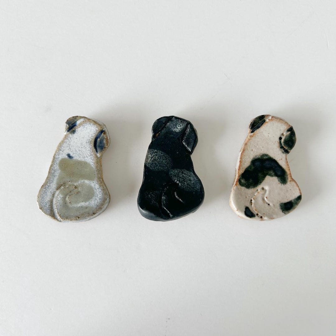 Set of 3 Hand Built Cute Dog Chopsticks Rests - Etsy