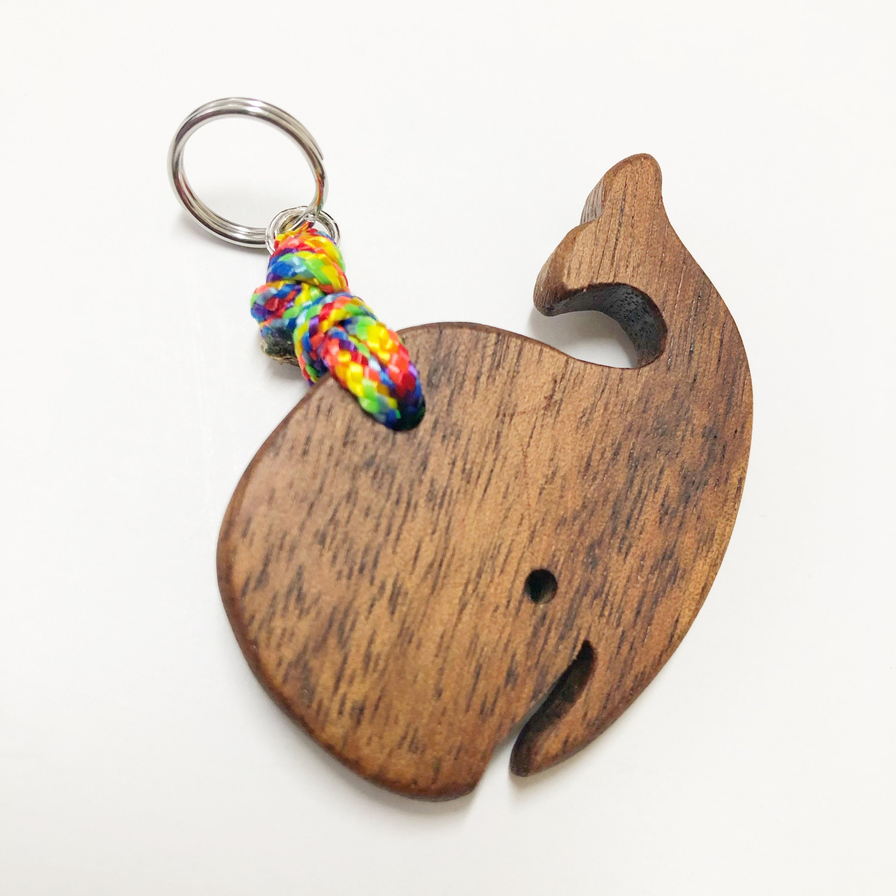 Hawaiian Koa Whale Keychain - Etsy