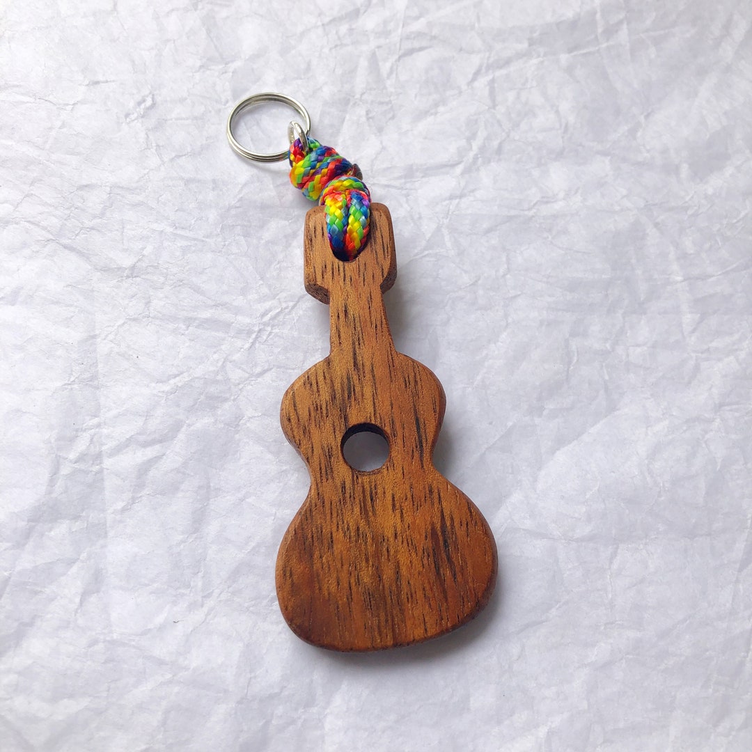 Hawaiian Koa Ukulele Keychain - Etsy