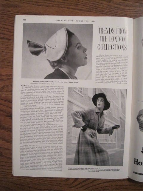 English Country Life Magazine -- August 15, 1952 - Etsy