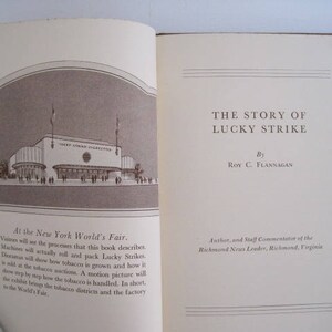 The Story of Lucky Strike by Roy C. Flannagan -- 1939 New York World's ...