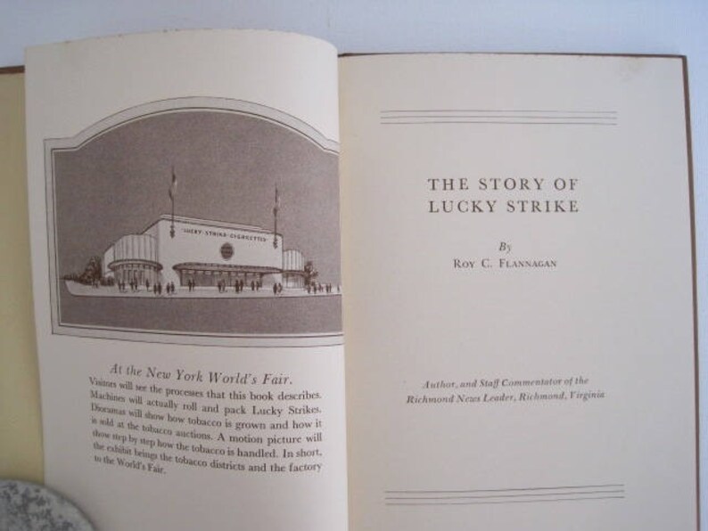 The Story of Lucky Strike by Roy C. Flannagan -- 1939 New York World's ...