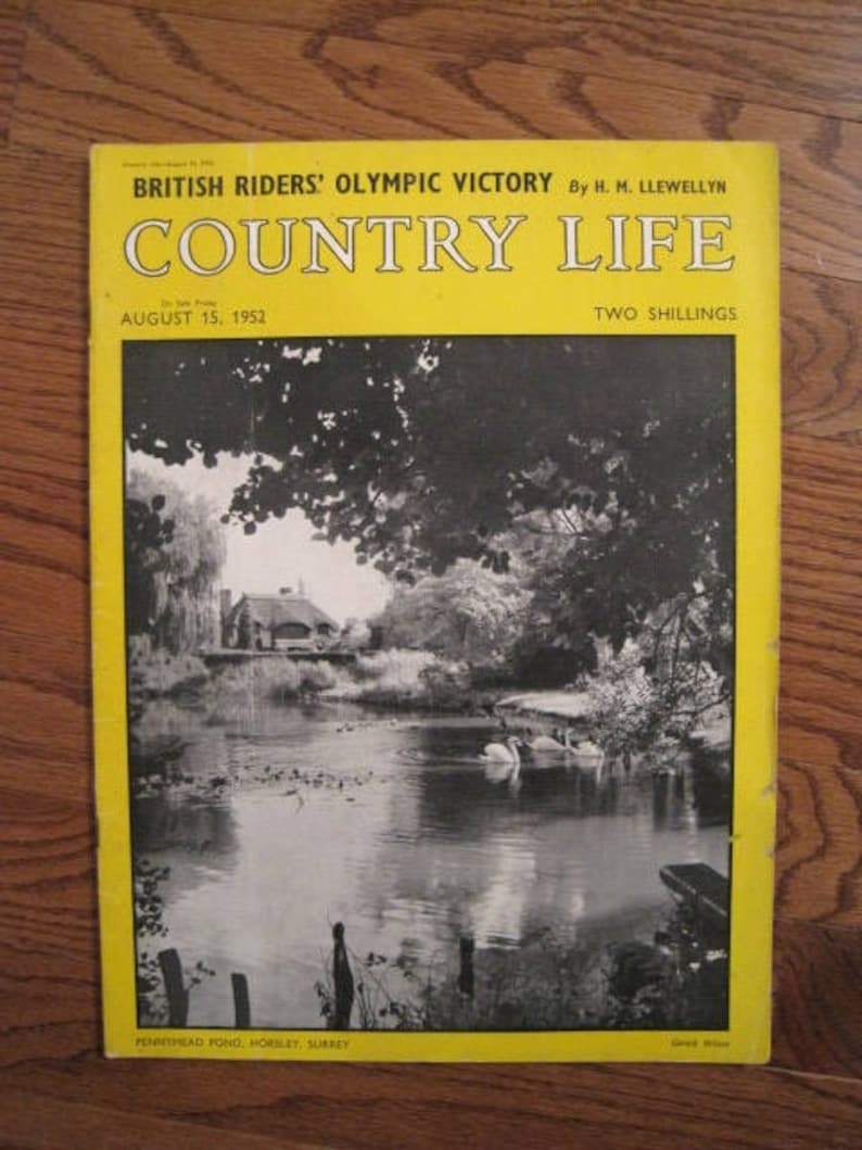 English Country Life Magazine -- August 15, 1952 - Etsy