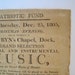 Original Circa 1805 Handbill for English Christmas Concert of - Etsy