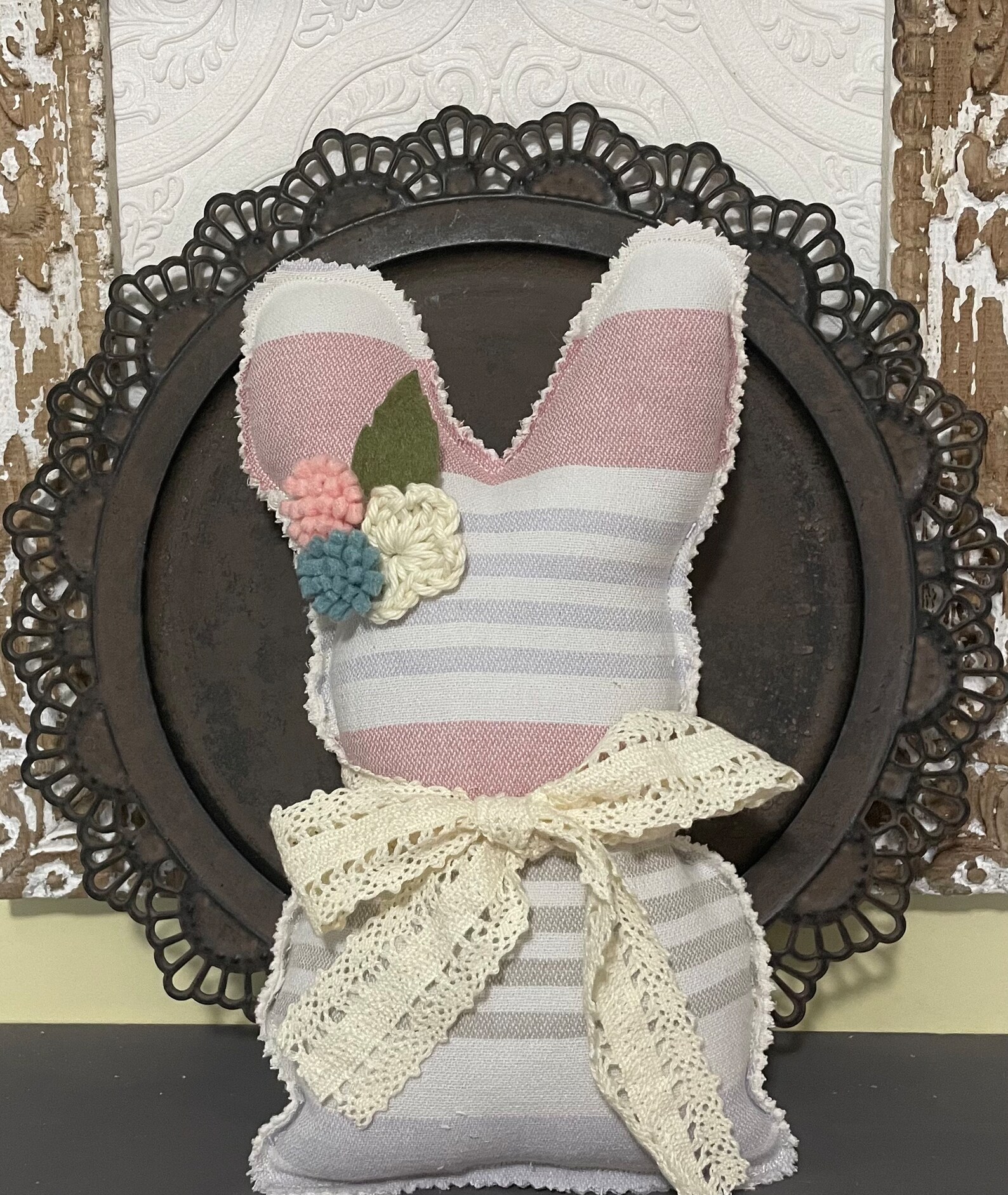 Striped Stuffed Bunny - Etsy