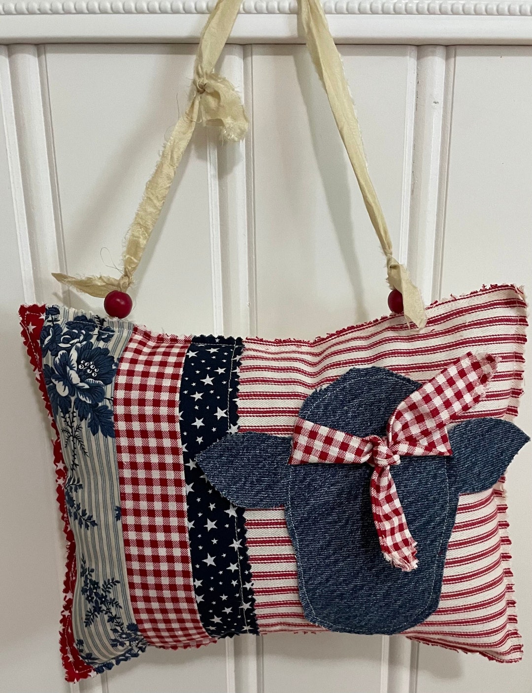 Patriotic Hanging Pillow Flag - Etsy