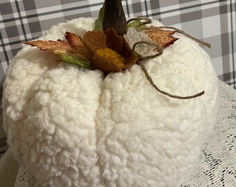 Medium Pumpkin Pillow, Sherpa Pumpkin, Halloween Decor, Fall Decor ...