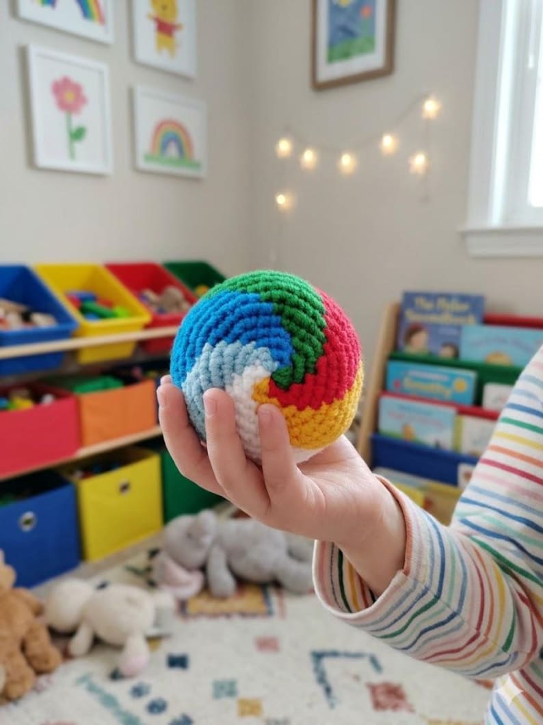 Hacky Sack Crochet Pattern PDF, Rainbow Footbag Tutorial, DIY Juggling ...