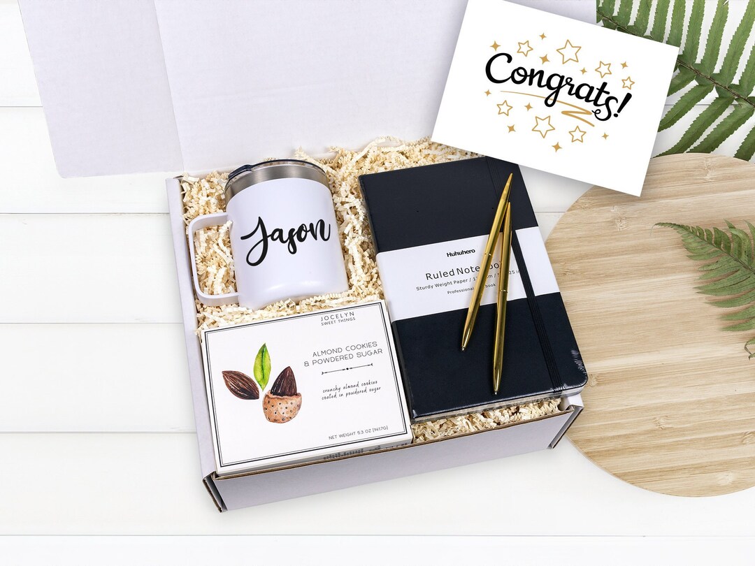 Congratulations New Job Gift Box for Men Personalized Gift - Etsy