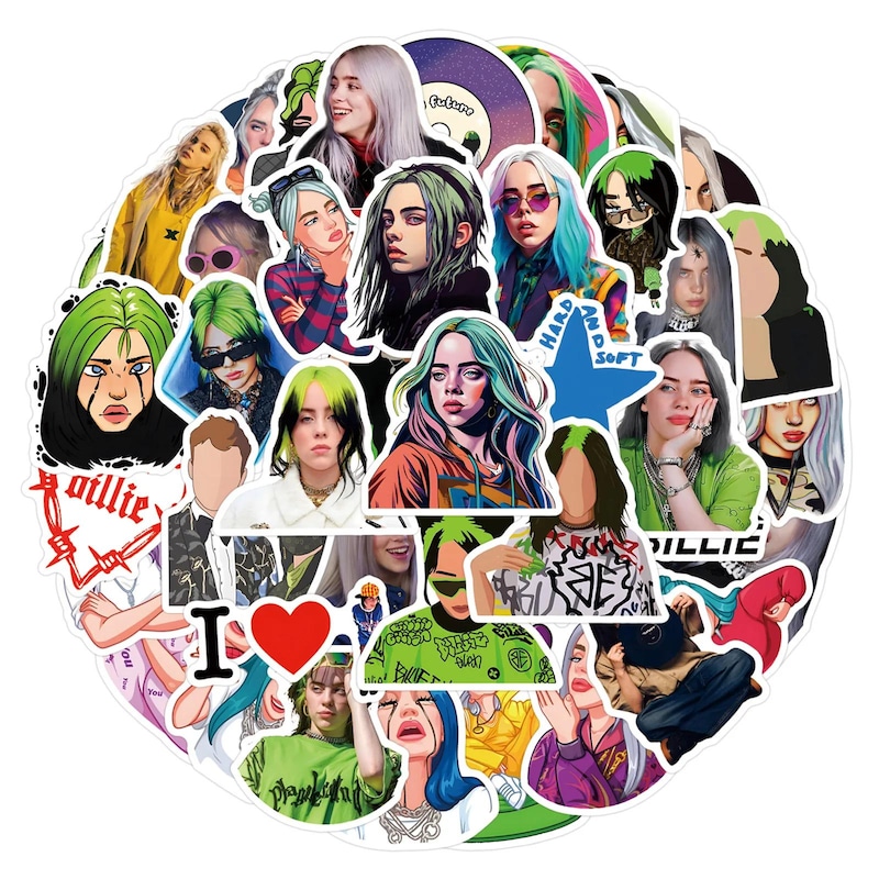 Billie Eilishs Stickers - Etsy