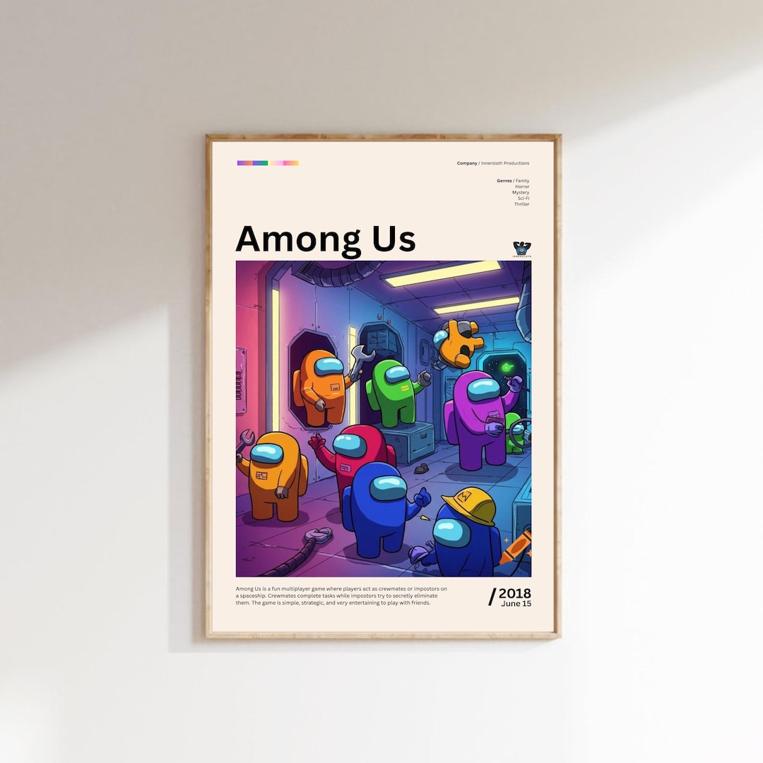 Among Us Game Poster, Video Game Wall Art (digital Download) - Etsy