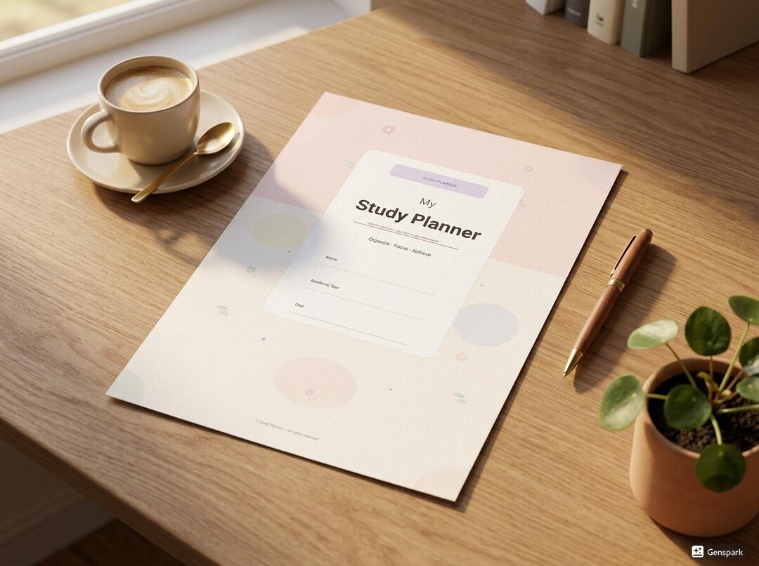 Aesthetic Study Planner Printable | Student Planner Bundle PDF | Weekly ...