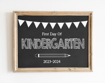 First Day of School Printable Signs All Grades 2023 2024 - Etsy