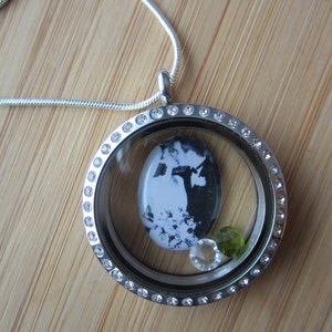 Custom Photo Floating Locket Charm 18 Mm Resin Dome Mother's Day Gift ...