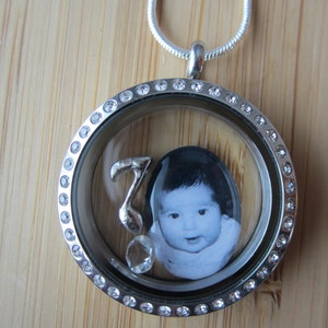 Custom Photo Floating Locket Charm 18 Mm Resin Dome Mother's Day Gift ...