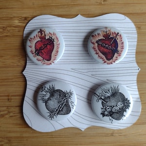 Sacred Heart Button Collection- One Inch Buttons - Etsy