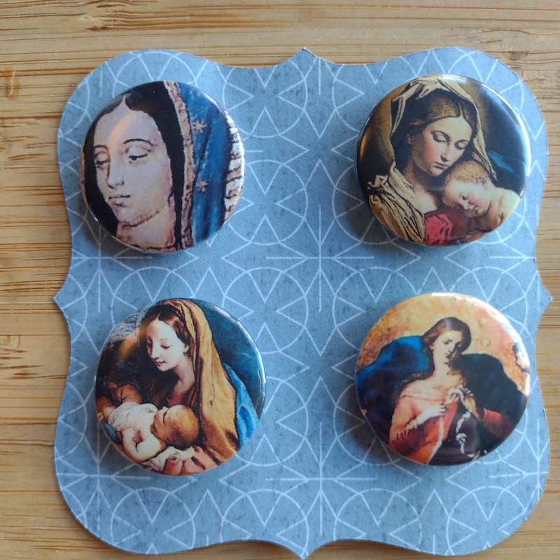 Virgin Mary Pin - Etsy