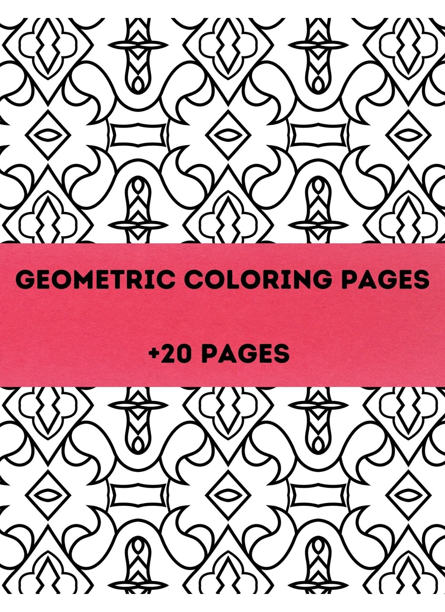 Geometric Coloring Pages 20 Designs Digital Download Printable - Etsy