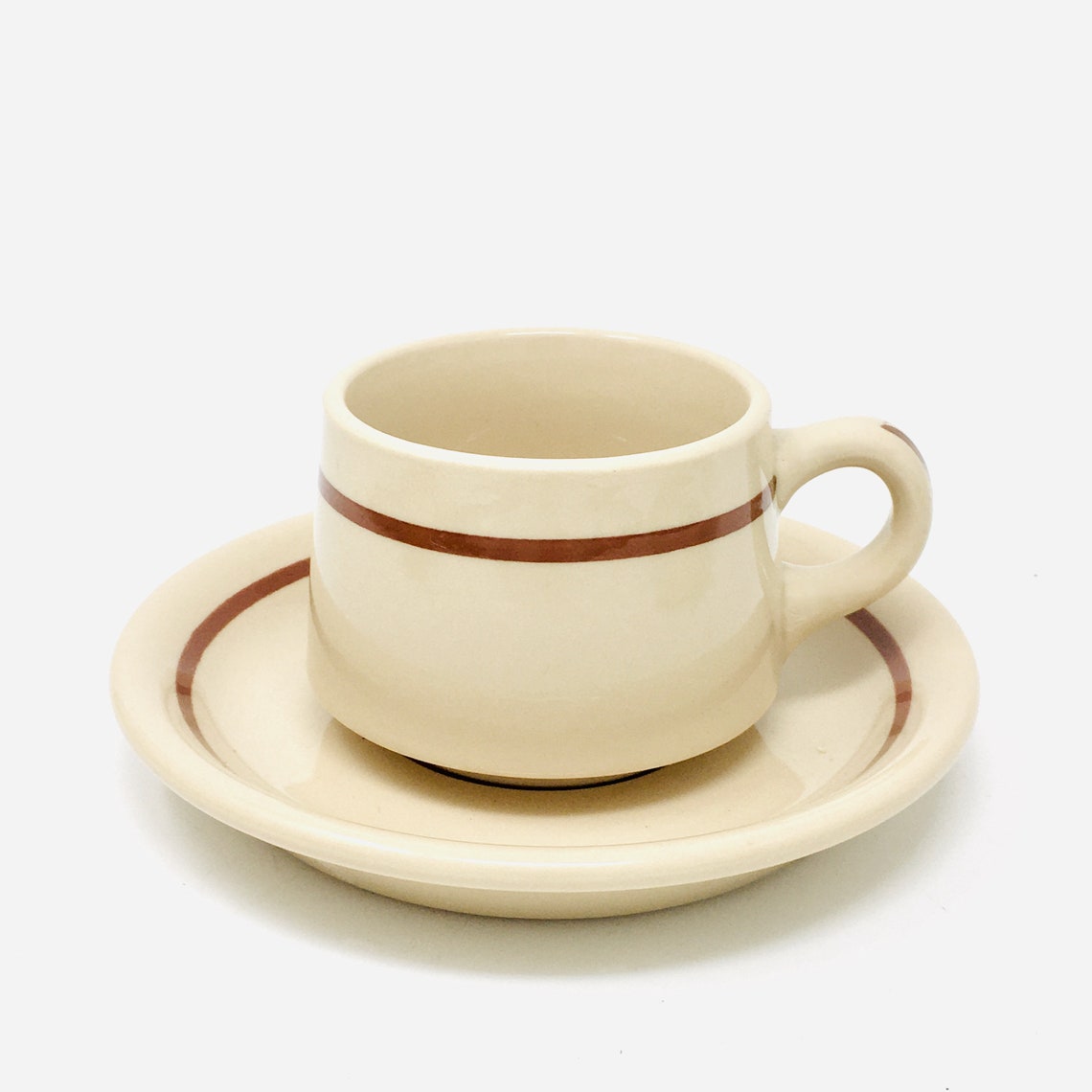 Shenango China Inca Ware Old Diner Mug and Saucer Maroon - Etsy