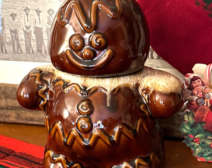 Hull Pottery, Gingerbread Man, Large Cookie Jar, Crooksville, Ohio, No ...