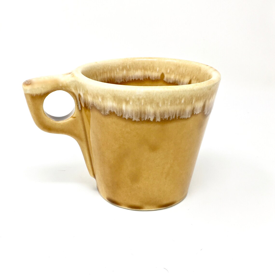 Hull Pottery Coffee Mug Butterscotch Honey Drip Oven Proof - Etsy
