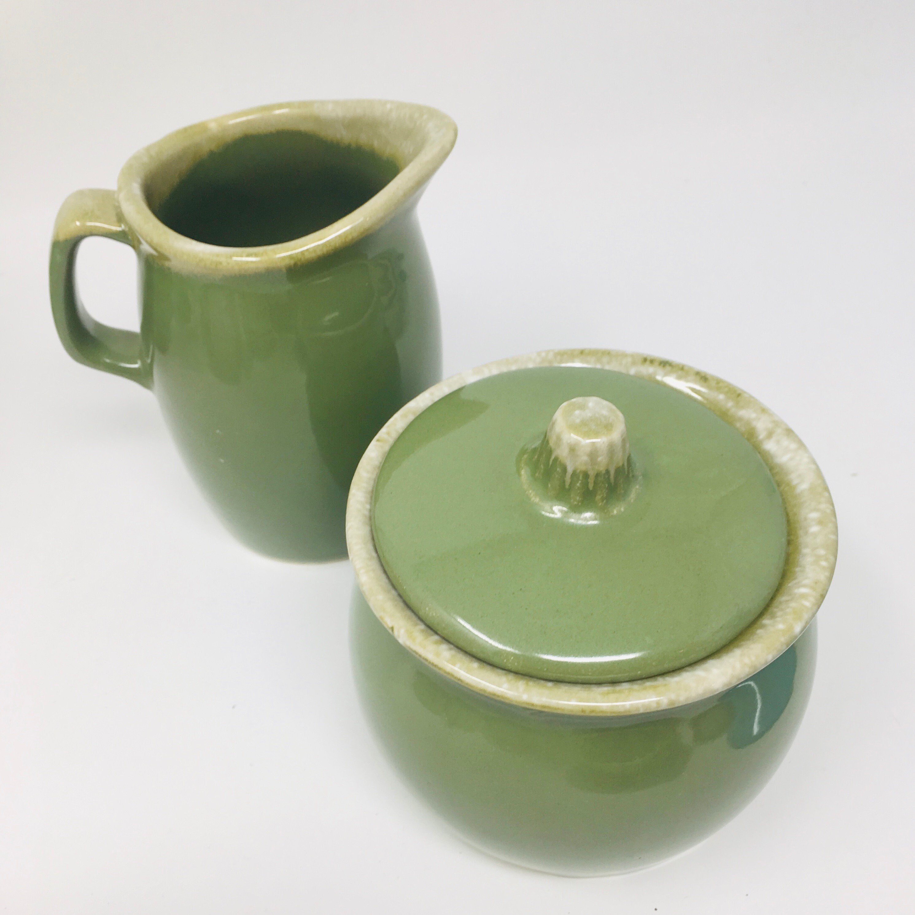 Green Drip Pottery - Etsy