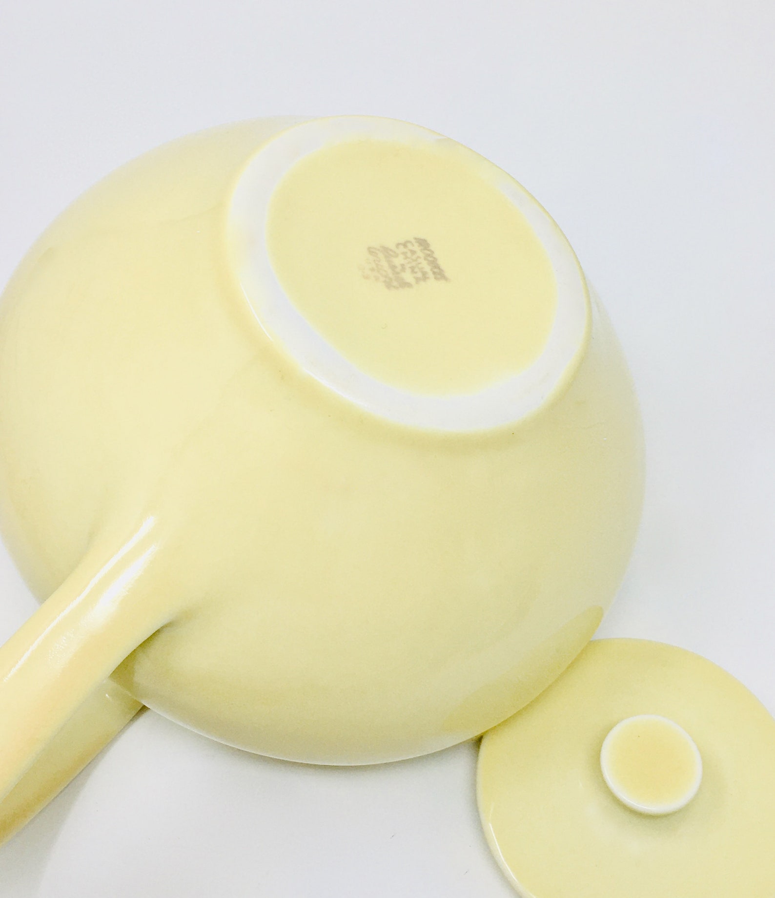 Russel Wright Lemon Yellow Teapot Mid Century Design Casual - Etsy