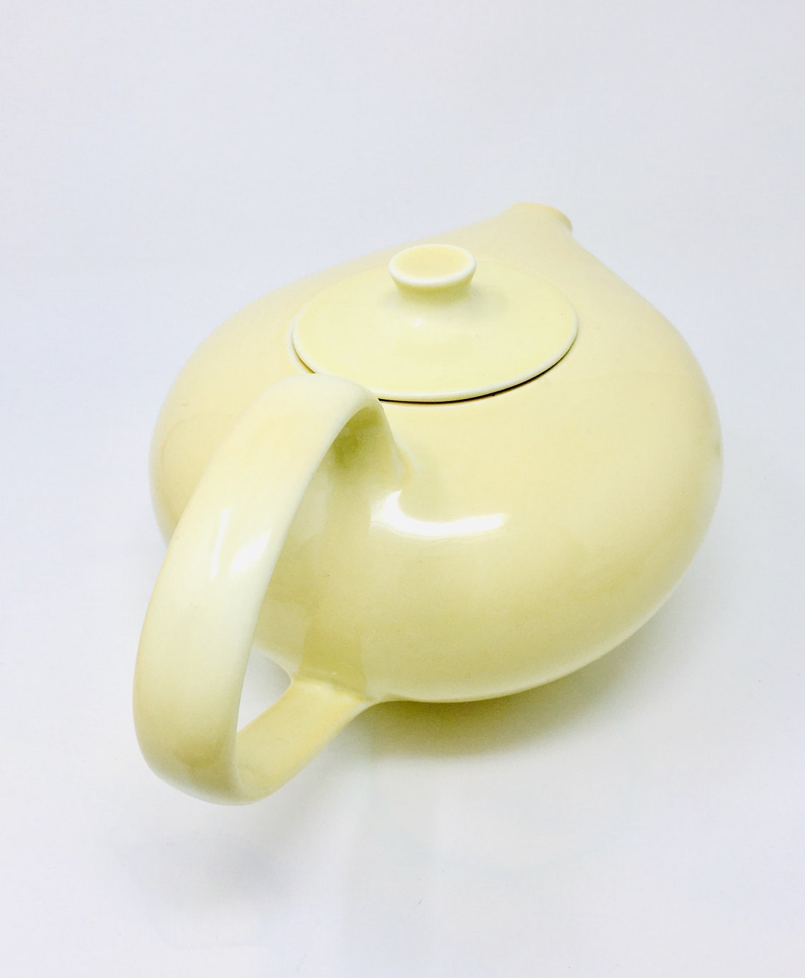 Russel Wright Lemon Yellow Teapot Mid Century Design Casual | Etsy