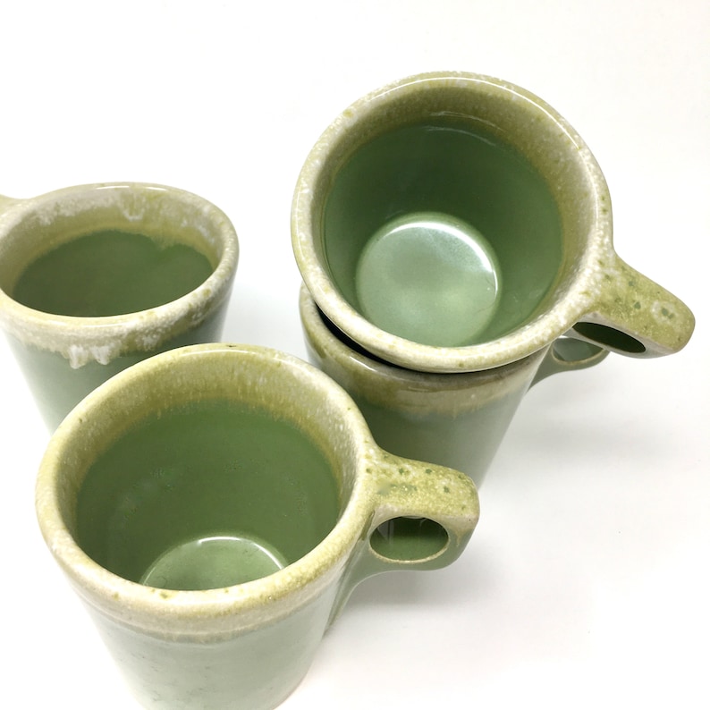 Hull Pottery, Coffee Mug, Avocado Foam Drip, Oven Proof, Crooksville ...