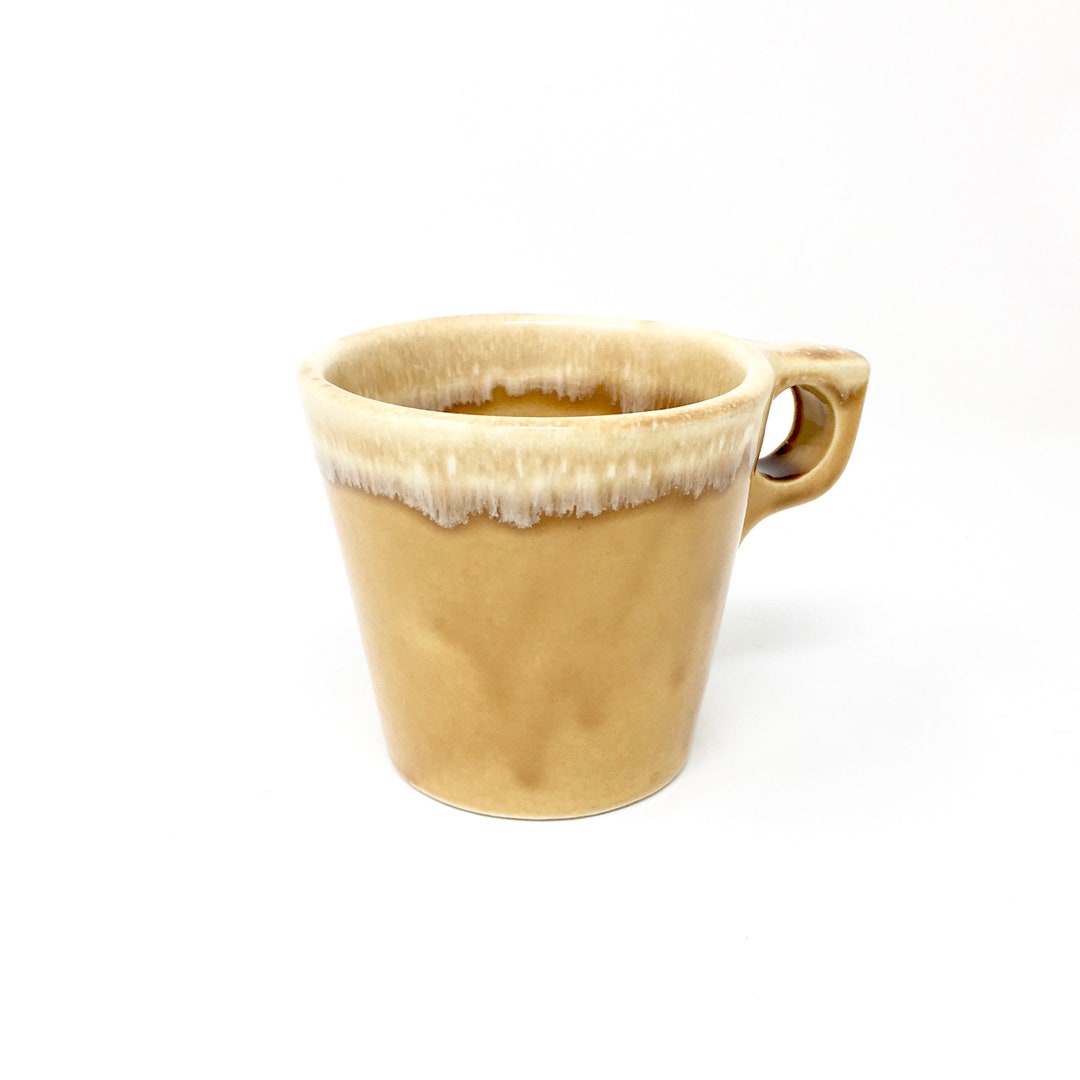 Hull Pottery Coffee Mug Butterscotch Honey Drip Oven Proof - Etsy